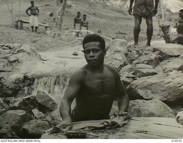 New Guinea. Members of the Royal Papuan Constabulary do their own ...