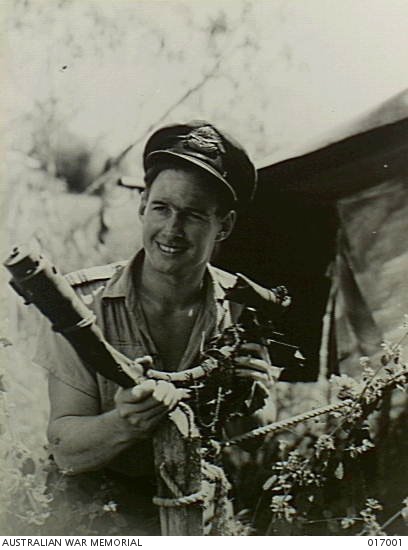 Dutch New Guinea. Flight Lieutenant Bill Stuart of Toowoomba, Qld ...