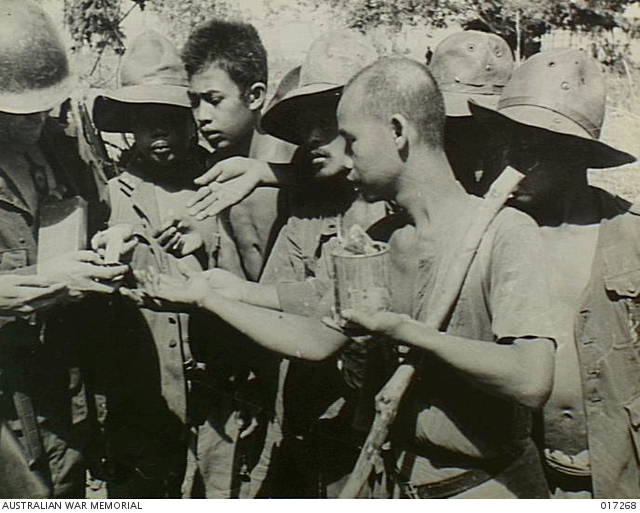 Dutch New Guinea. Javanese prisoners of war (POWs) who were employed by ...