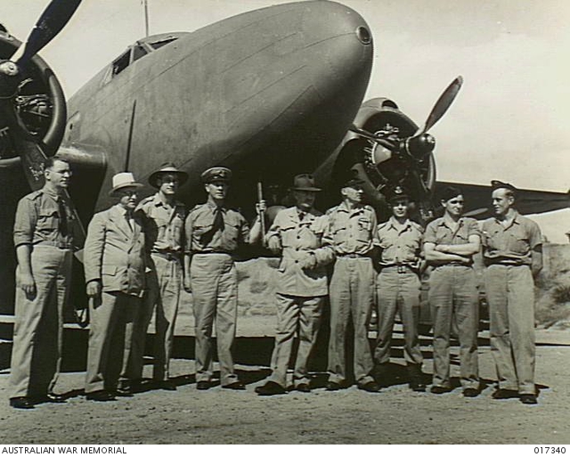 New Guinea. Officers and men of the RAAF who met Arthur Drakeford and ...