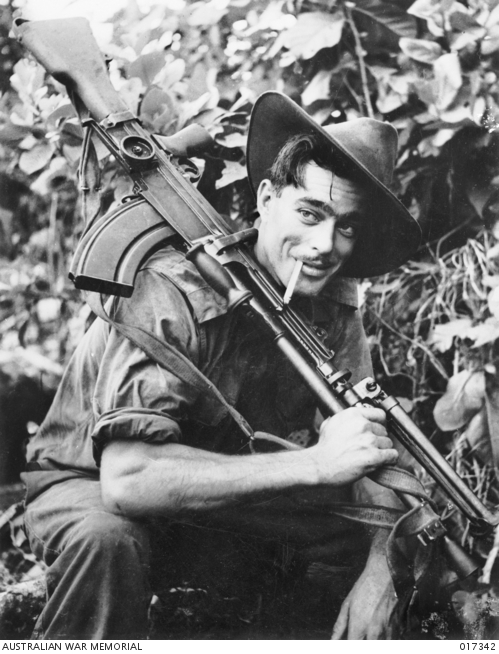 New Guinea. NX90737 Corporal Arthur Edwin 'Slim' Bennett MM of Sydney ...