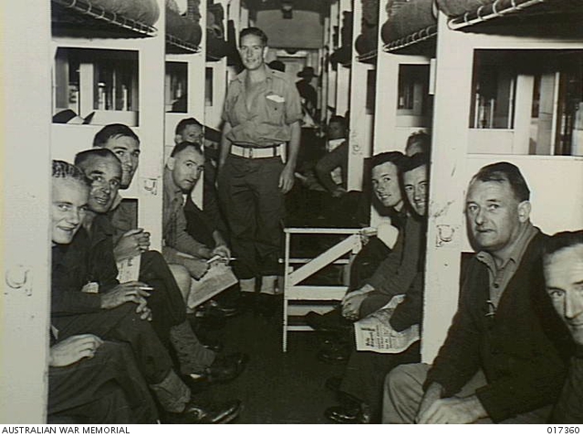 Probably NSW. Invalided soldiers in a hospital train after service in ...