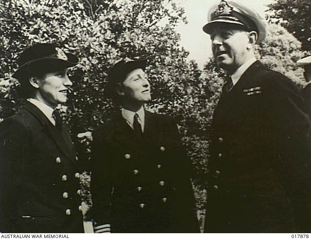 Informal outdoor portrait of First Officer B. Tilley, Chief Officer B ...