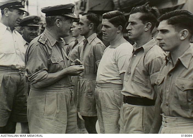 The Commander in Chief of the British Pacific Fleet, Admiral Sir Bruce ...