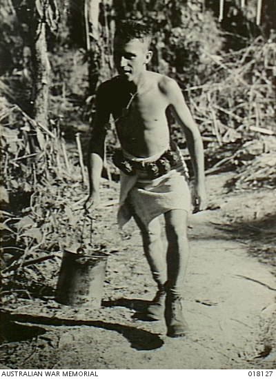 Numa Numa, Bougainville. Private Jim Cave of Rockhampton, Qld, going ...