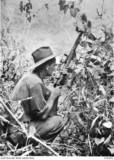 Aitape, New Guinea. Camped on the edge of But aerodrome overnight ...
