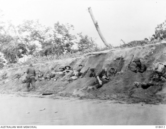 Aitape Sector, New Guinea. April 1945. Australian troops advancing ...