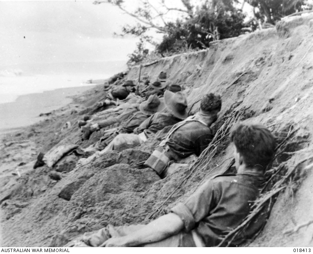 Aitape Sector, New Guinea. April 1945. Australian troops advancing ...