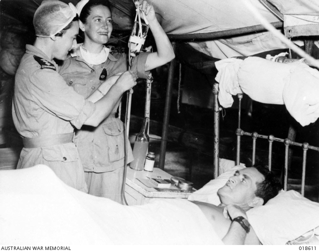 Netherlands East Indies. 1945. Wounded in the leg by shrapnel on ...