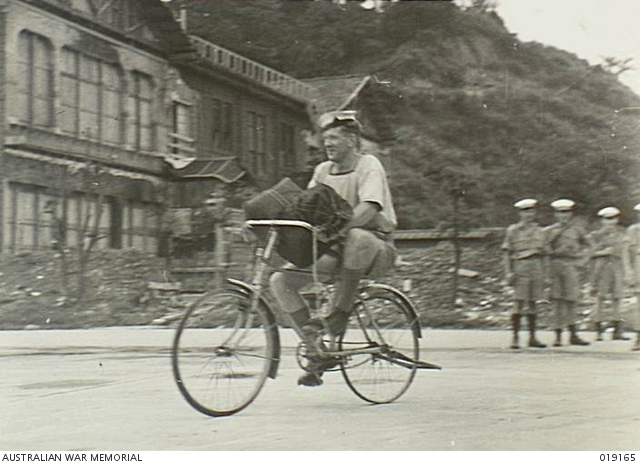 Japan. September 1945. Australian sailor Able Seaman John H. Dawson RAN ...