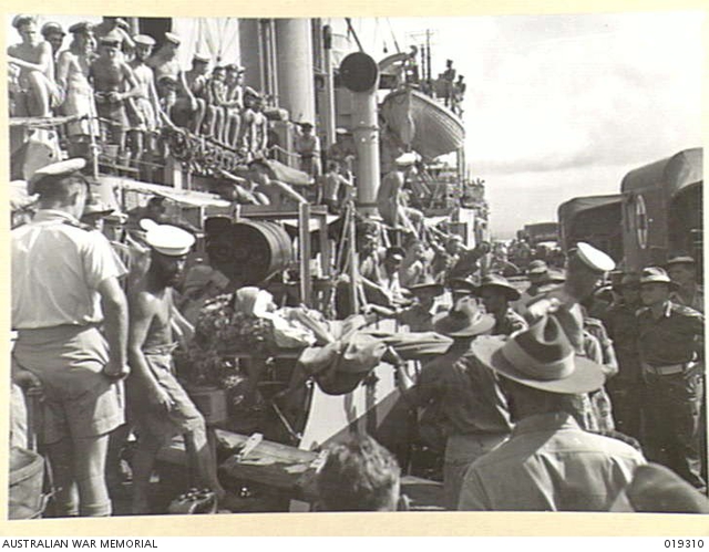 Morotai. September 1945. Rescued of Australian prisoners of war (POWs ...