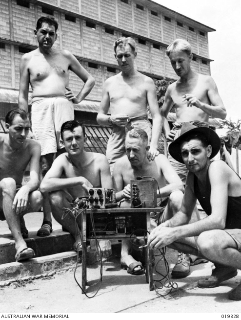 Changi Prison Camp, Singapore. c. 1945. Released prisoners of war (POWs ...