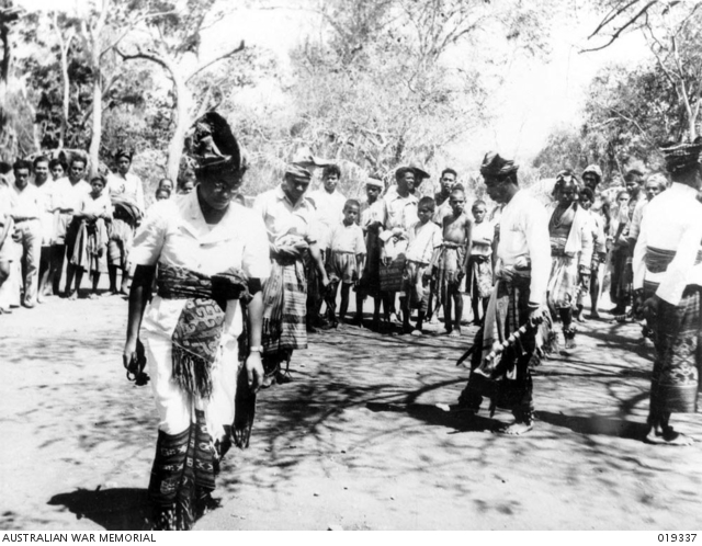 Koepang, Timor. October 1945. Liberation celebrations by the natives of ...