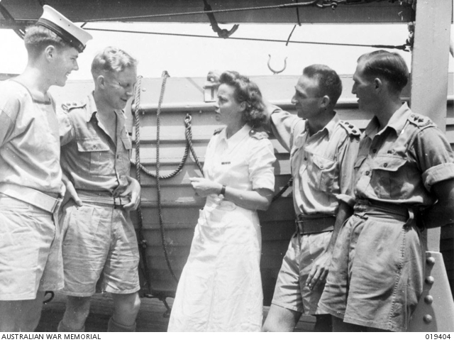 Returned prisoners of war (POWs) on troopship SS Esperance Bay on ...