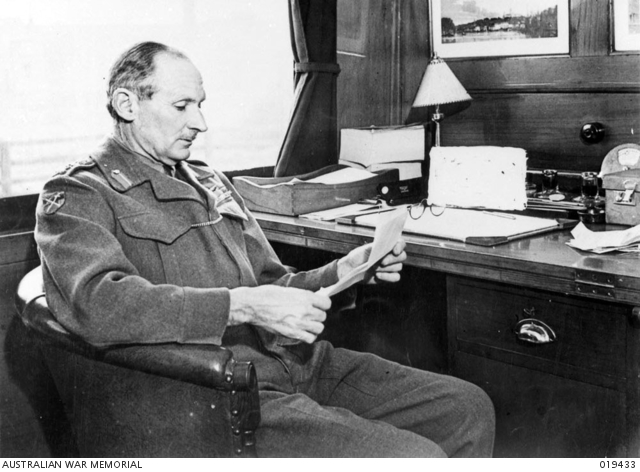 Informal portrait of Lieutenant General Sir Bernard Law Montgomery CB ...
