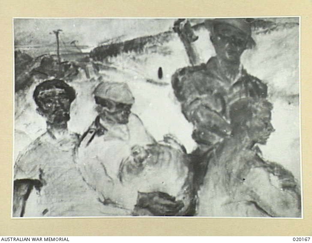 The road to victory as seen by an artist who did this crayon drawing on ...