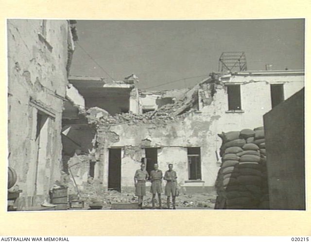 Although this building, used as Headquarters by Tobruk Sub-Area, was ...