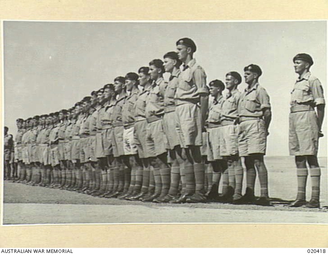 A close-up view of an Australian Cavalry Unit in Palestine being ...