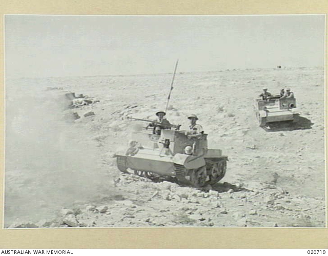 Bren Gun Carriers of the 24th Infantry Brigade in action near Tobruk ...
