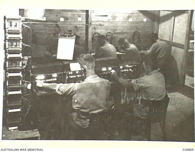General view of the Signals Office, Headquarters, 9th Australian ...