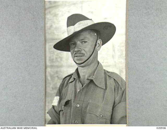 Portrait of NX22709 Sergeant Trevor Evelyn Meade of the 1st Corps ...