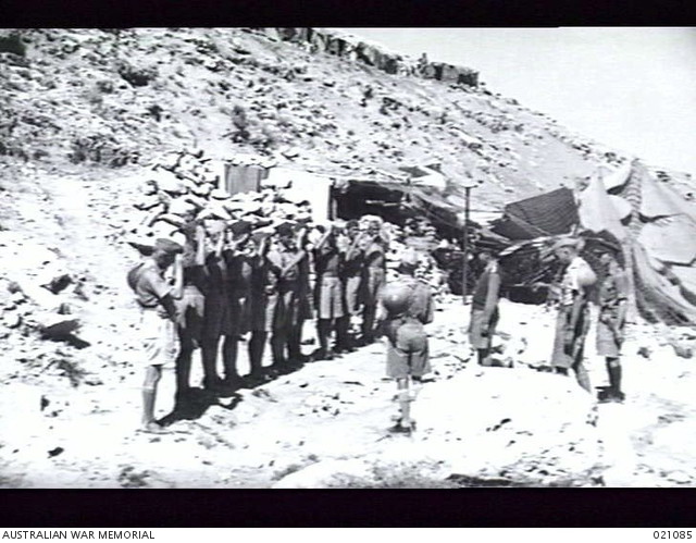 Officers of the Polish Brigade saluting NX8 Major General Leslie James ...