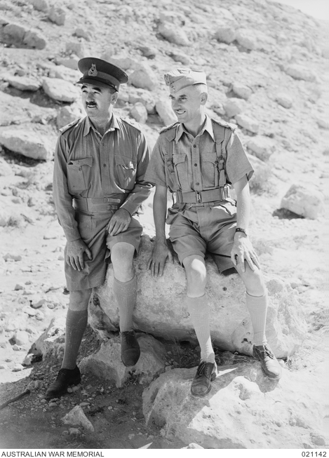 Portrait in Tobruk of NX8 Major General Leslie James Morshead, General ...