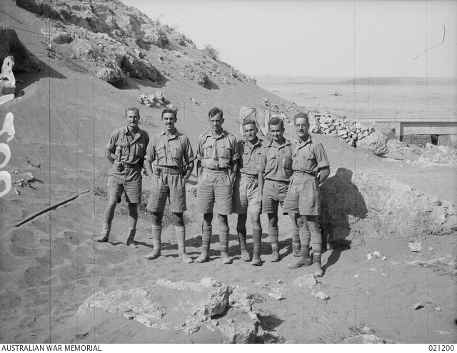 Group portrait of Field Security personnel of the 9th Australian ...