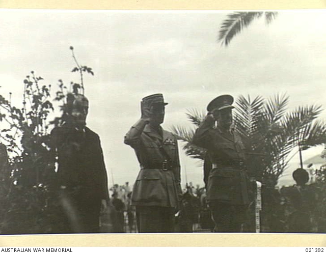 BEIRUT, SYRIA. 1941-11-11. GENERAL CATROUX AND LIEUTENANT-GENERAL J.D ...