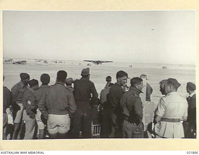 LIBYA. 1941-12. PILOTS OF NO. 3 SQUADRON, RAAF, WAITING NEAR THE ...
