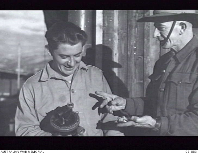 SYRIA. 1941-12-04. PRIVATE (PTE) G. A. HODGES AND HIS SON PTE ROY ...