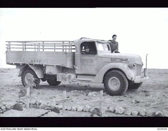 EL ADEM, LIBYA. 1941-12. TRANSPORT MEMBERS OF NO. 3 SQUADRON, RAAF ...