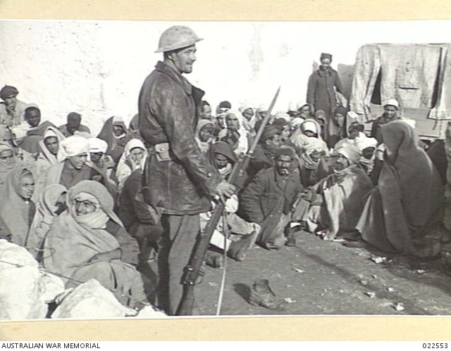 LIBYA. 1941-12. LIBYAN AND NATIVE PRISONERS TAKEN DURING THE ASSAULT ON ...