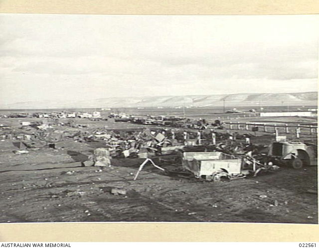 BARCE, LIBYA. 1941-12. WRECKED ITALIAN VEHICLES AT A DUMP. | Australian ...