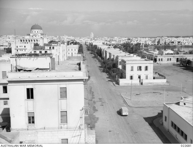 BENGHAZI, LIBYA. 1941-12-26. A STREET SCENE IN THE DESERTED CITY ...