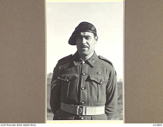 CORPORAL J. BYRNE MM, OF THE 9TH AUSTRALIAN DIVISION CAVALRY ...