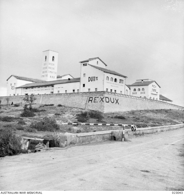 LIBYA. 1942-01-02. THE AGRICULTURAL CENTRE OF D'ANNUNZIO AT THE ...