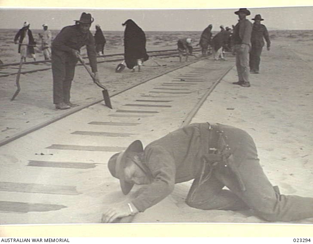 EL KANTARA, EGYPT. 1942-01. SHIFTING SANDS AND CONSEQUENT ALTERATIONS ...