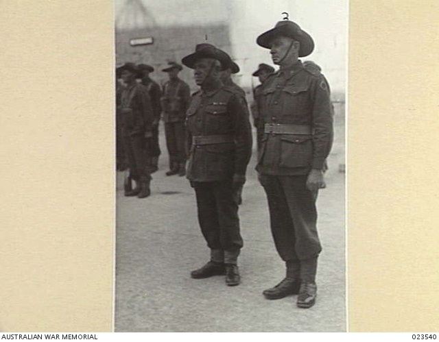GAZA, PALESTINE. 1942-02. CORPORAL W.L. BOWMAN AND SAPPER J.W.G ...