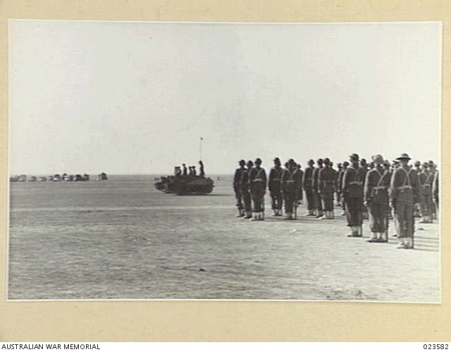 JERICHO, PALESTINE. 1942-02. A SCENE DURING THE REVIEW FOR HIS HIGHNESS ...