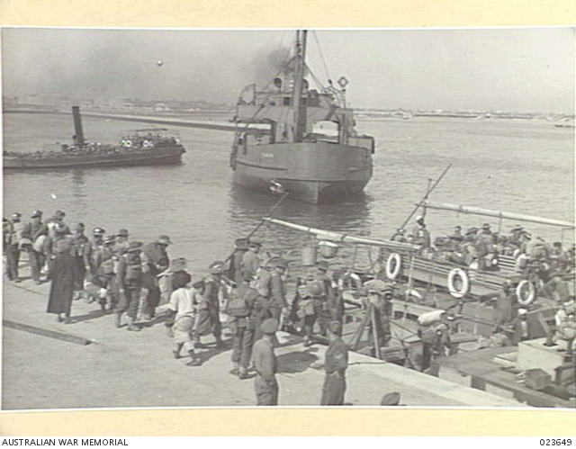 PORT TEWFIK, SUEZ. 1942-02. A GENERAL SCENE AT THE SHELL WHARF AS ...