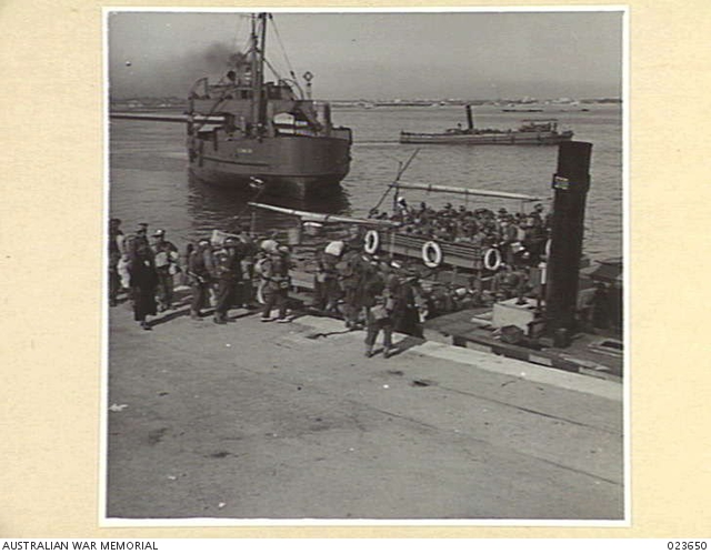 PORT TEWFIK, SUEZ. 1942-02. A GENERAL SCENE AT THE SHELL WHARF AS ...
