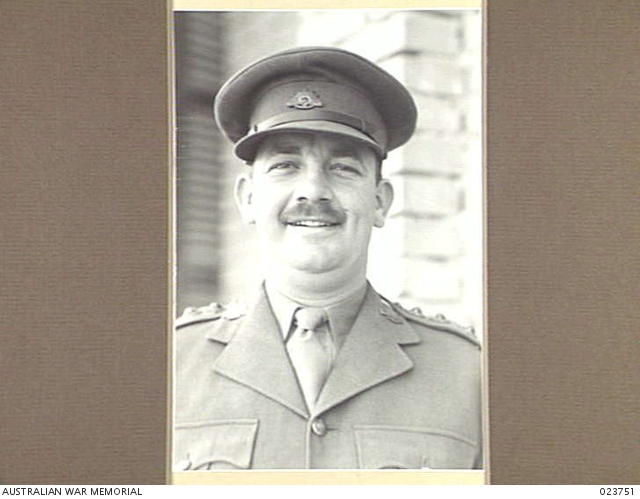 CAIRO, EGYPT. 1942-02. CAPTAIN PATON OF "G" BRANCH, HQ A.I.F. (MIDDLE ...