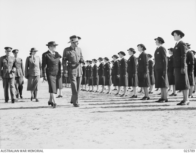 GAZA RIDGE, PALESTINE. 1942-02-24. A PARADE OF SISTERS AND MEMBERS OF ...