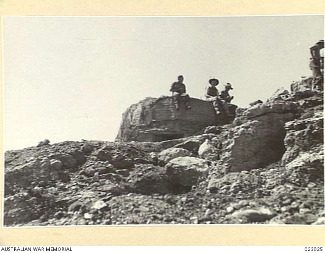 TOURBAL, SYRIA. 1942-03. A VIEW OF A BLOCKHOUSE IN A FRONT LINE AREA ...