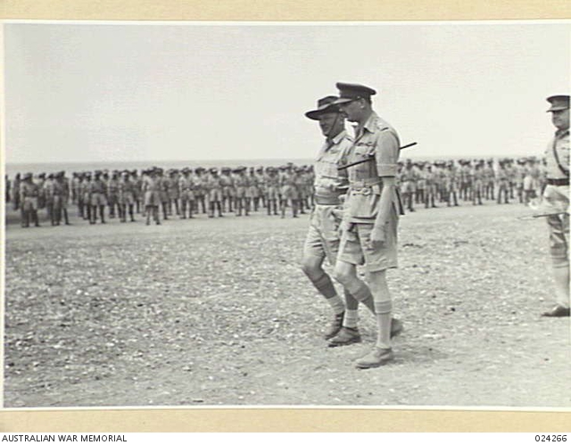 TRIPOLI, SYRIA. 1942-05-19. REVIEW OF THE 9TH AUSTRALIAN DIVISION BY ...