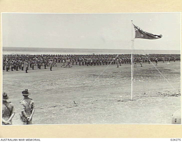 TRIPOLI, SYRIA. 1942-05-19. REVIEW OF THE 9TH AUSTRALIAN DIVISION BY ...