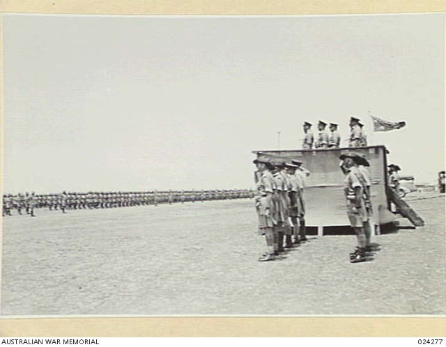 TRIPOLI, SYRIA. 1942-05-19. REVIEW OF THE 9TH AUSTRALIAN DIVISION BY ...