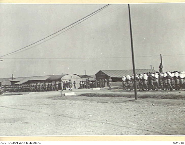 GAZA RIDGE, PALESTINE. 1942-07-29. MARCH PAST OF THE PERSONNEL OF NO. 6 ...