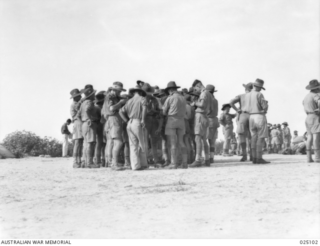 NUSEIRAT, PALESTINE. 1942-10-09. NEW ARRIVALS TO REINFORCE THE 9TH ...
